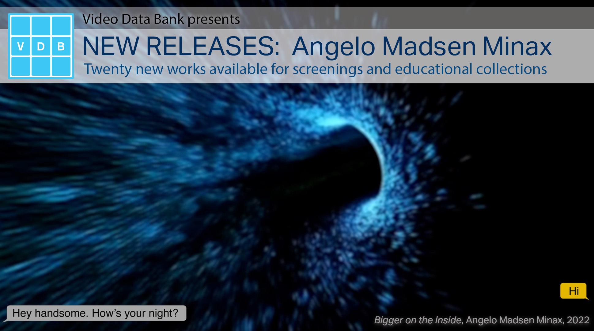 New Releases: Angelo Madsen Minax | Video Data Bank